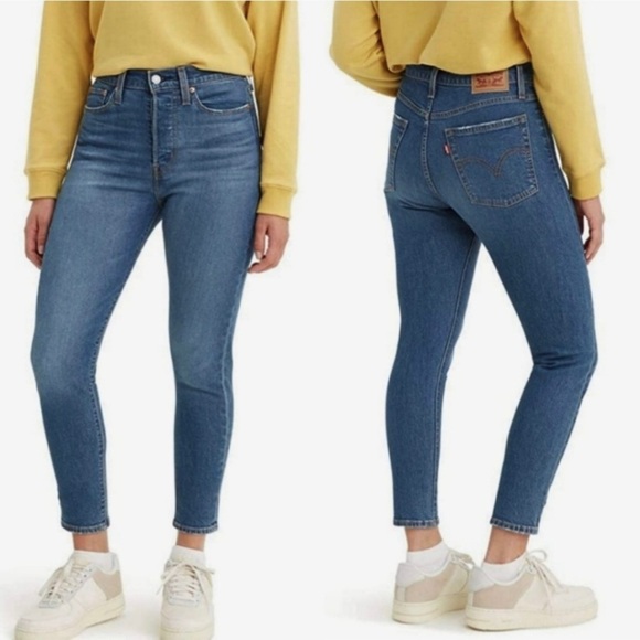 Levi's | Jeans | Levis 29 89 Wedgie Skinny Jeans High Rise Button Fly Womens Stretch | Poshmark